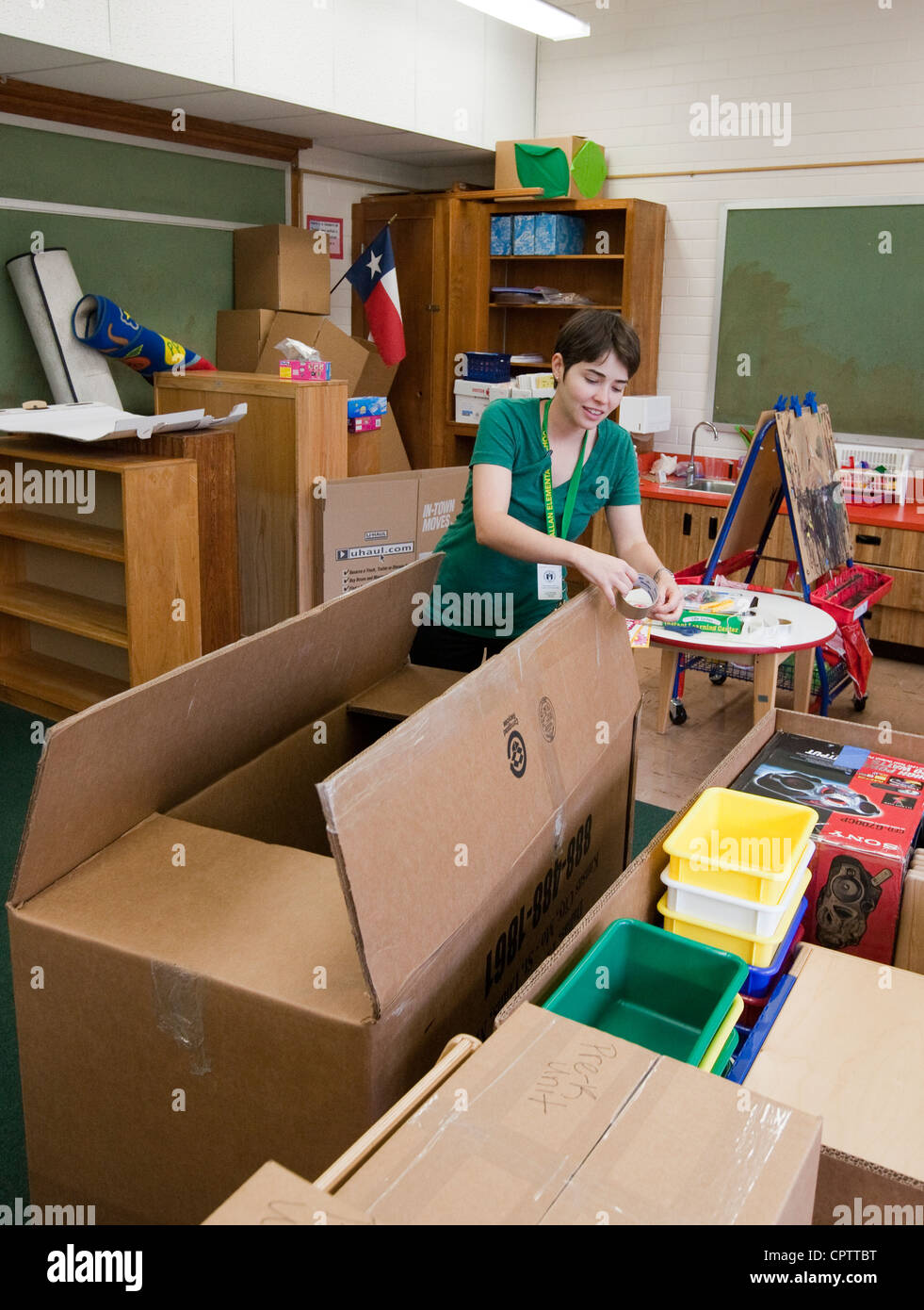 Students moving about a classroom hi-res stock photography and images ...