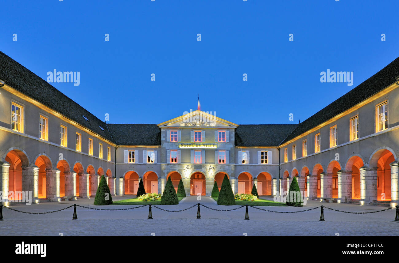 Hotel de Ville, Beaune, France at twilight Stock Photo - Alamy