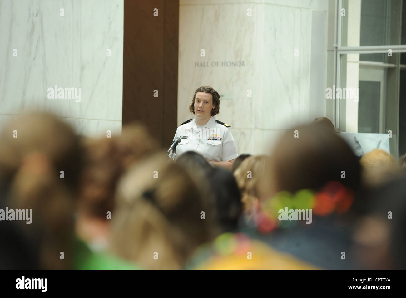 Lt. Allison Maas, who is involved with ship design at the Pentagon ...