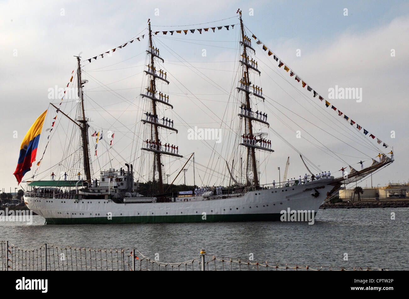 Cebe colombian tall ship arc gloria navsta mayport hi-res stock ...