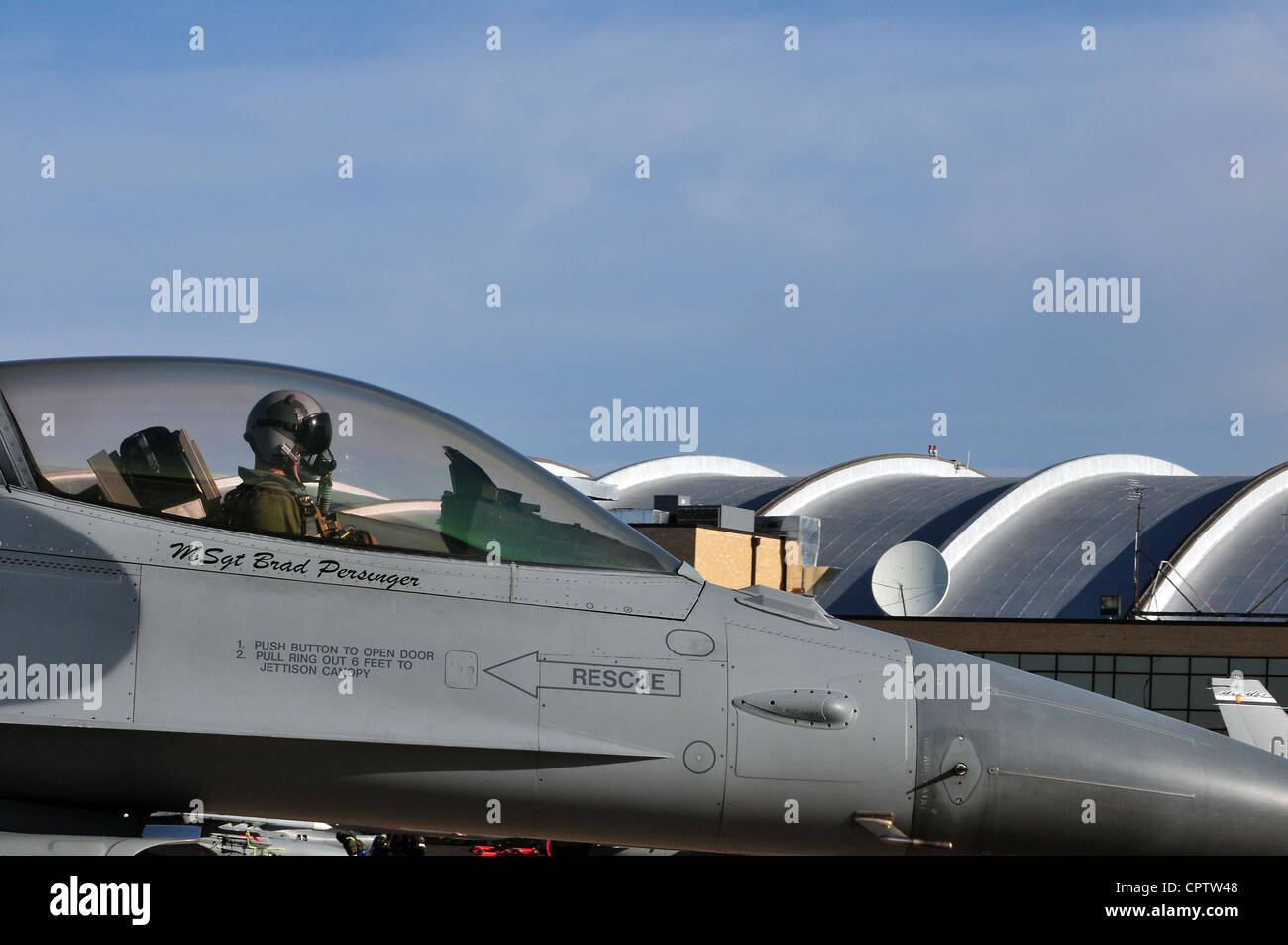 An F-16 Fighting Falcon assigned to the 120th Fighter Squadron, taxies ...