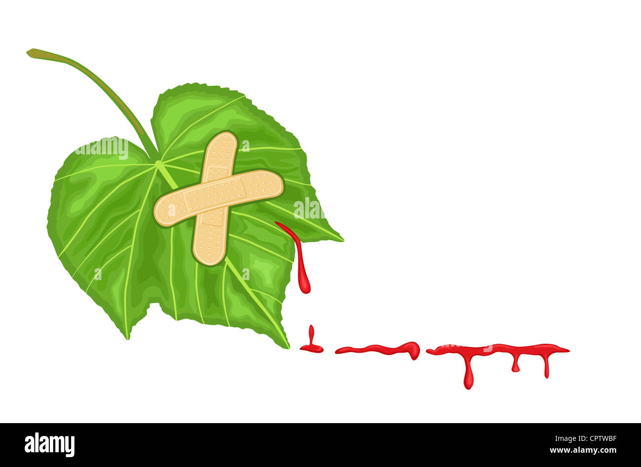 Wounded nature - green ecology to protect the environment of our planet ...