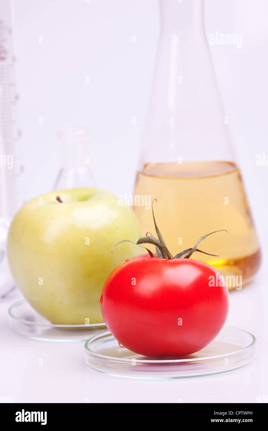 Genetically modified fruits and vegetables Stock Photo - Alamy