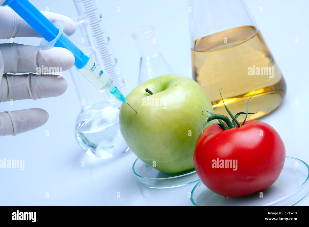 Genetically modified fruits and vegetables Stock Photo - Alamy