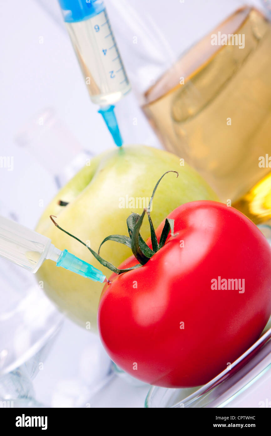 Genetically modified fruits and vegetables Stock Photo - Alamy
