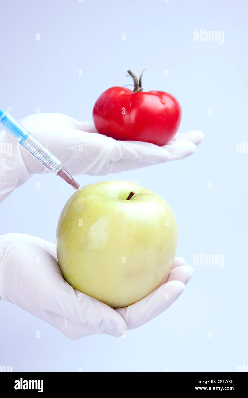 Genetically modified fruits and vegetables Stock Photo - Alamy