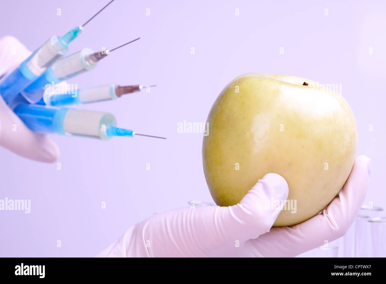 Genetically modified fruits and vegetables Stock Photo - Alamy