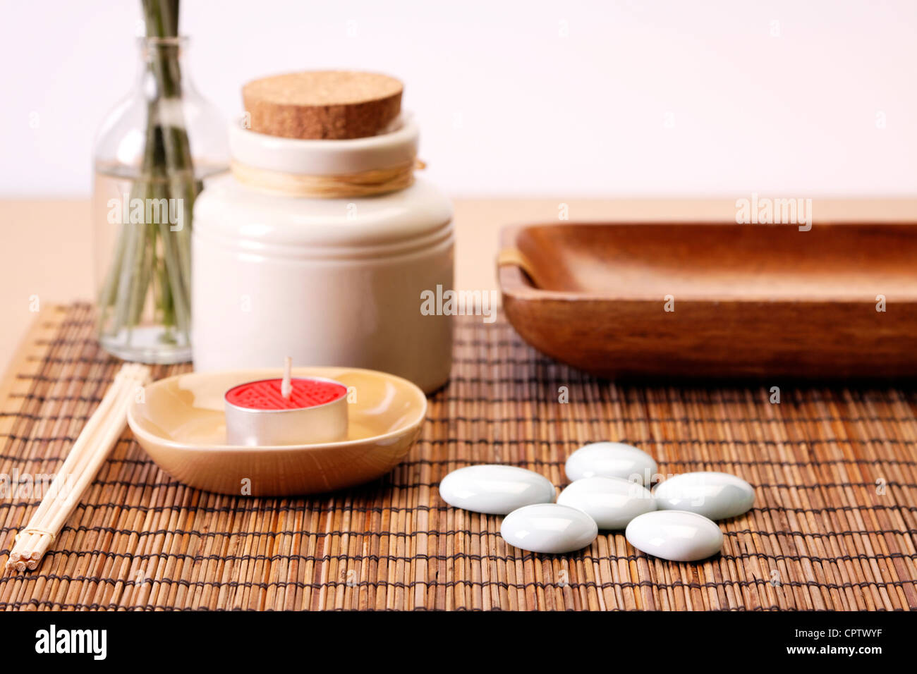 Take care about your body in SPA. Zen and relax, soap Stock Photo - Alamy