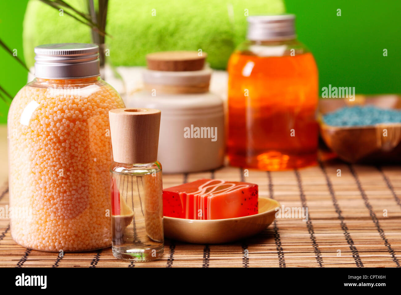 Take care about your body in SPA. Zen and relax, soap Stock Photo - Alamy