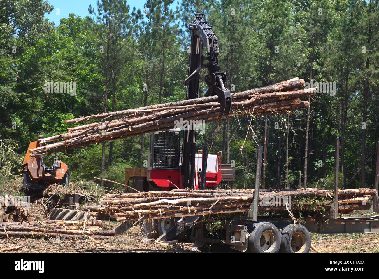 Real Ax Men at Work Stock Photo - Alamy