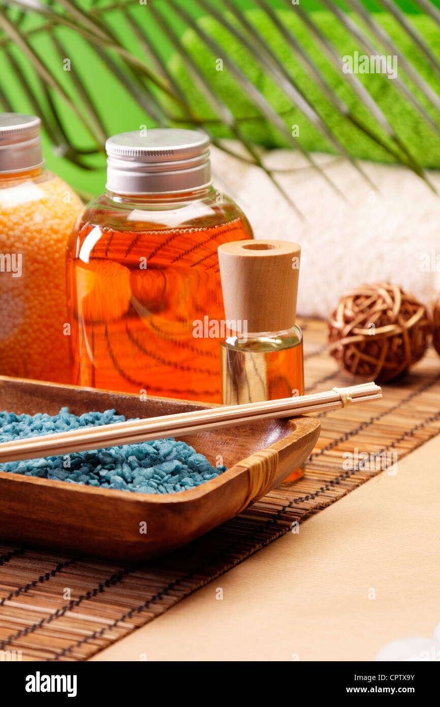 Take care about your body in SPA. Zen and relax, soap Stock Photo - Alamy