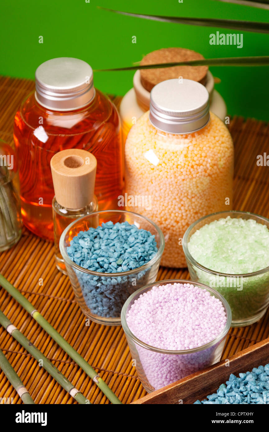 Take care about your body in SPA. Zen and relax, soap Stock Photo - Alamy