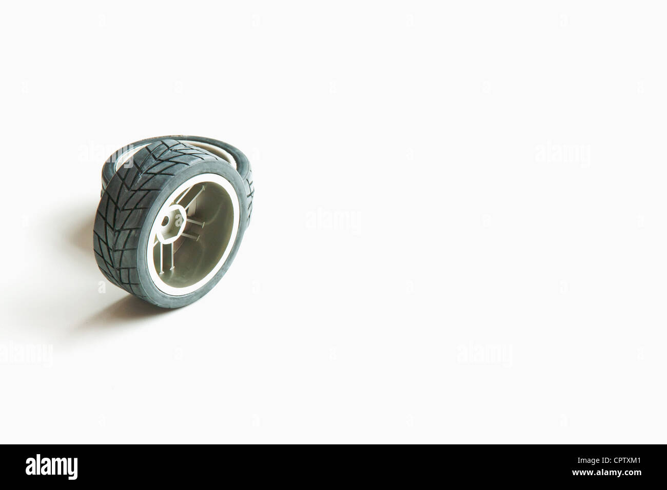 Car wheels on white background Stock Photo - Alamy