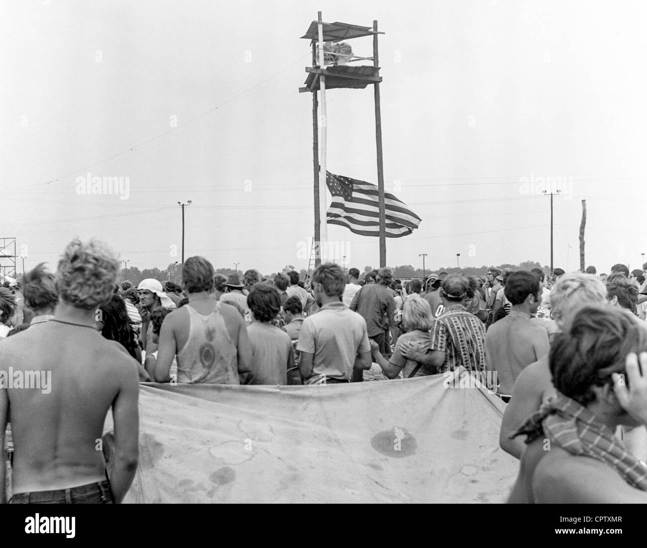 Second Atlanta Pop Festival 1970, Crowd Stock Photo - Alamy