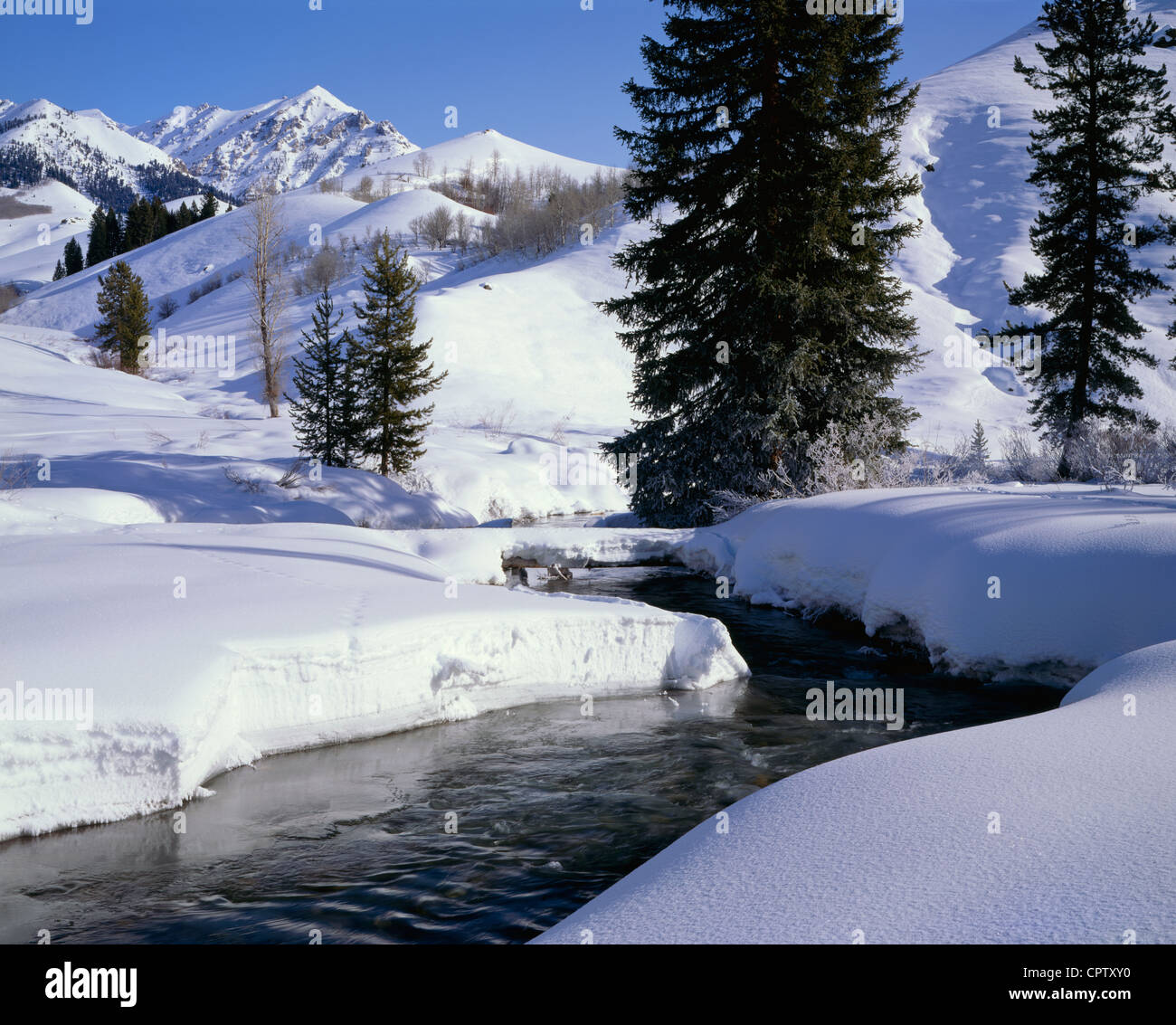 Sawtooth National Recreation Area, ID Peaks of the Sawtooth Mountains ...
