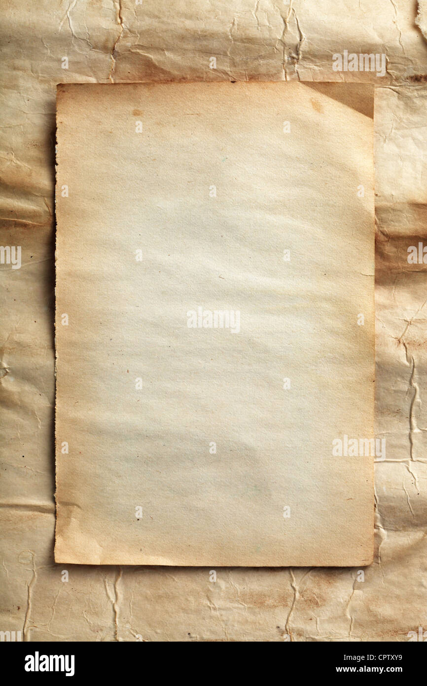 Old vintage paper text hi-res stock photography and images - Alamy