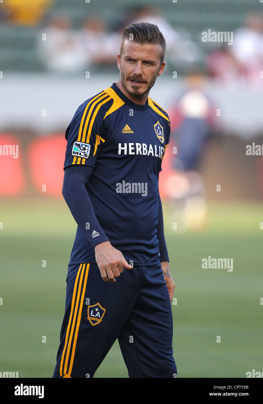 David Beckham playing for the LA Galaxy Stock Photo - Alamy
