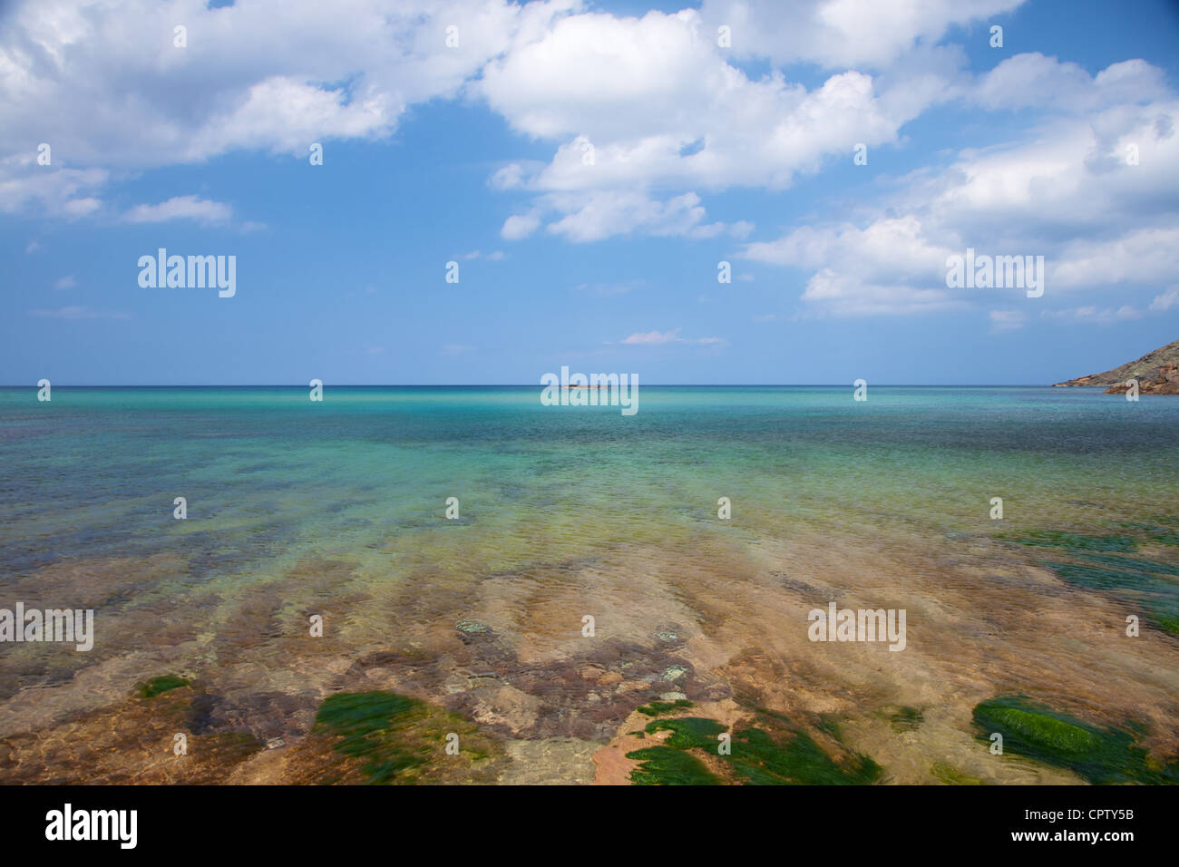 Pilar beach at Menorca island in Spain Stock Photo - Alamy