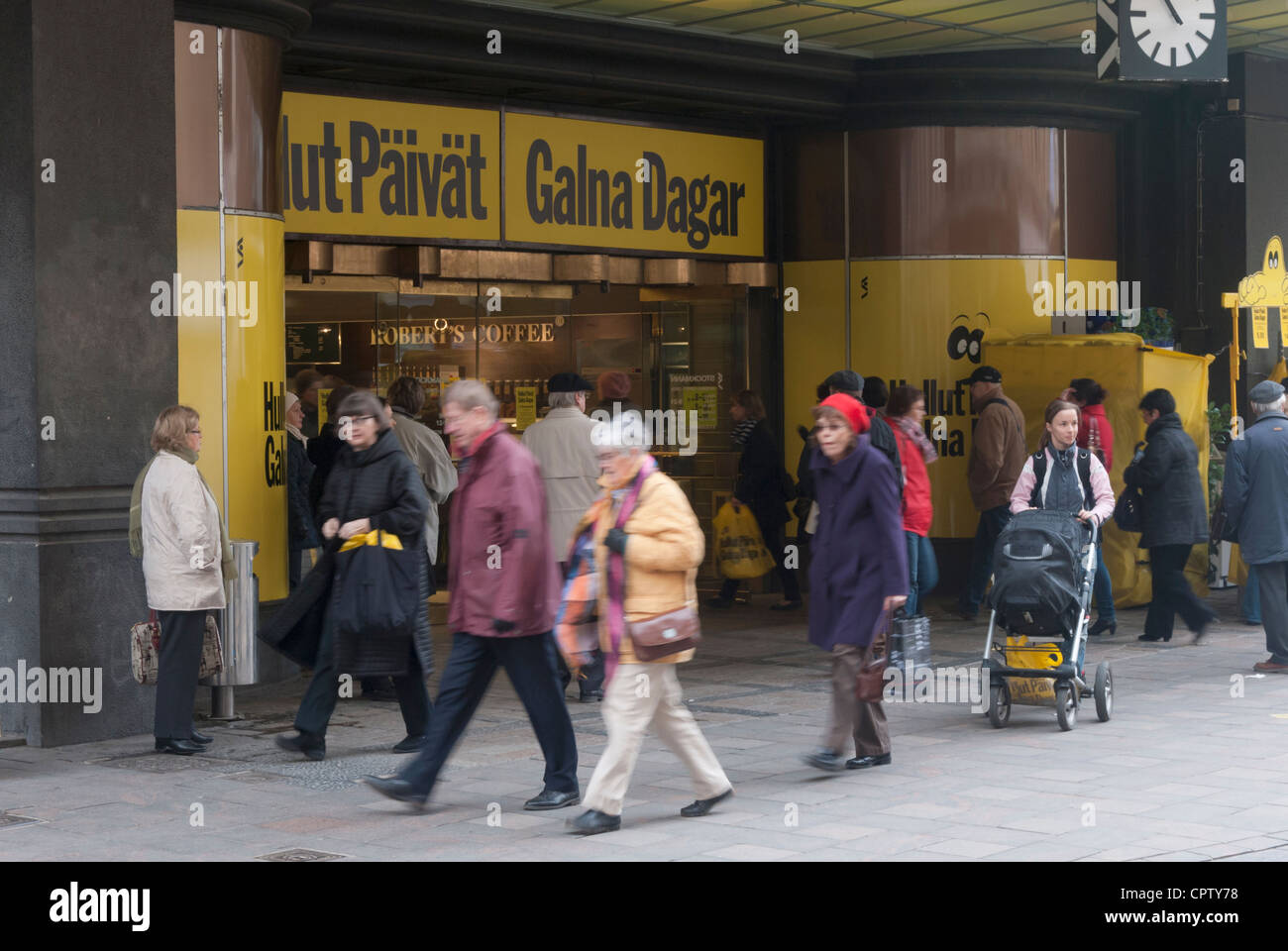 Crazy Days Sale at Stockmann Helsinki Stock Photo - Alamy