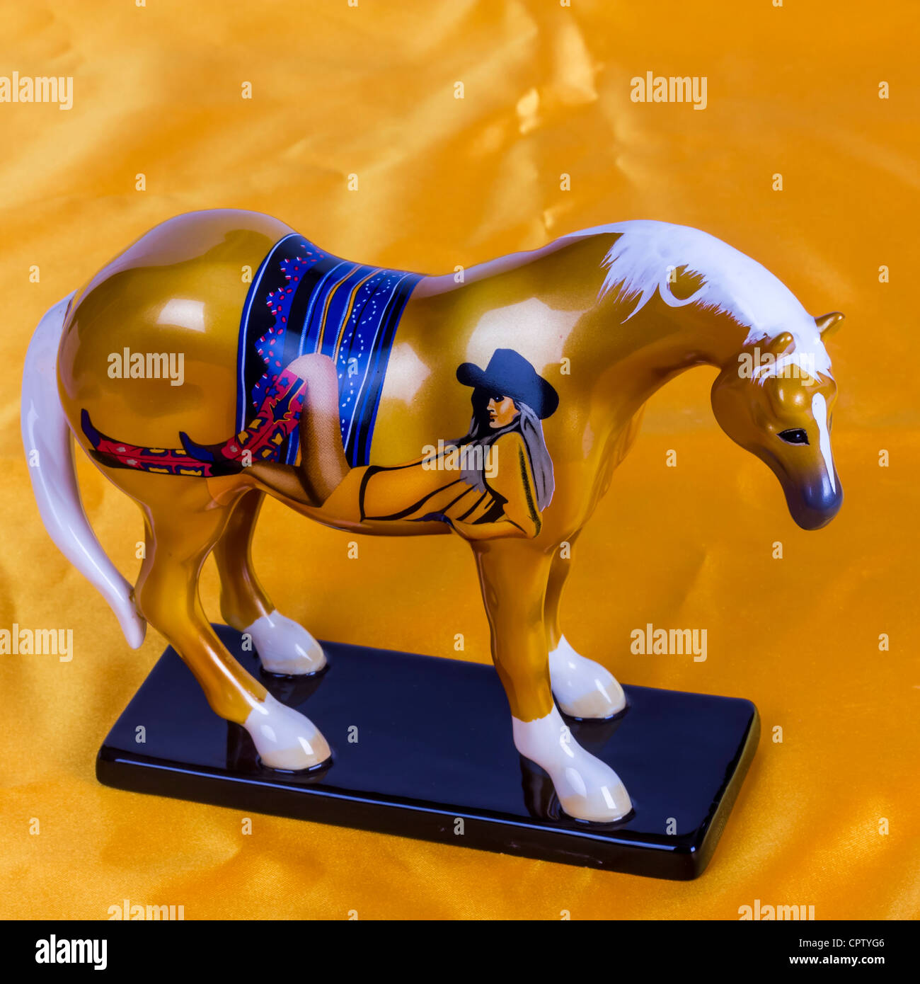 Porcelain figurine, The Trail of Painted Ponies, by artist David DeVary ...