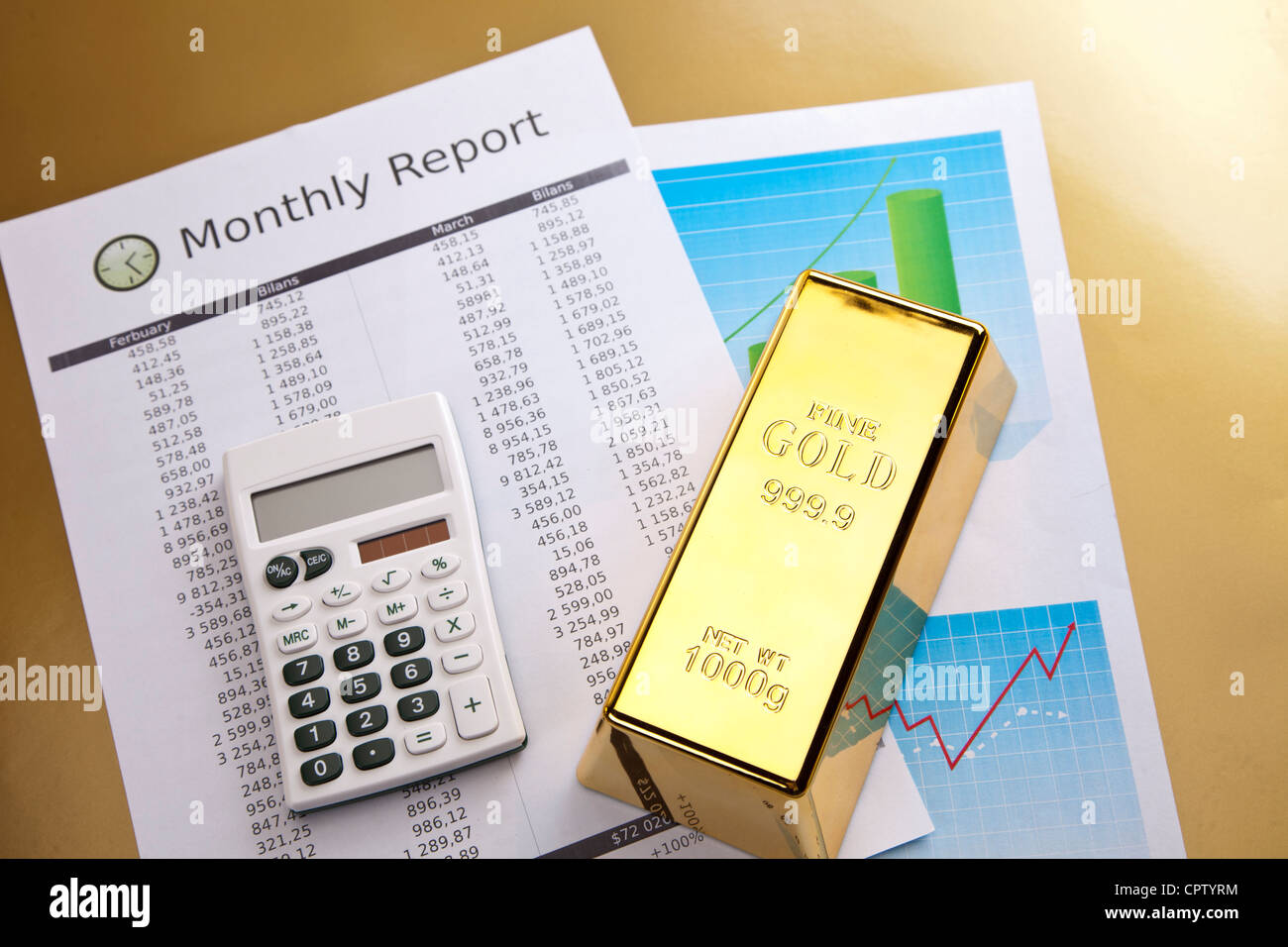 Gold bars. Business concept RF Stock Photo - Alamy