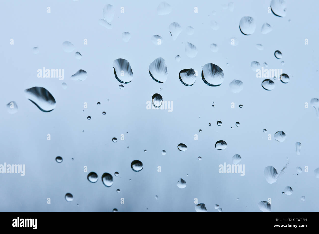Raindrops on glass Stock Photo - Alamy