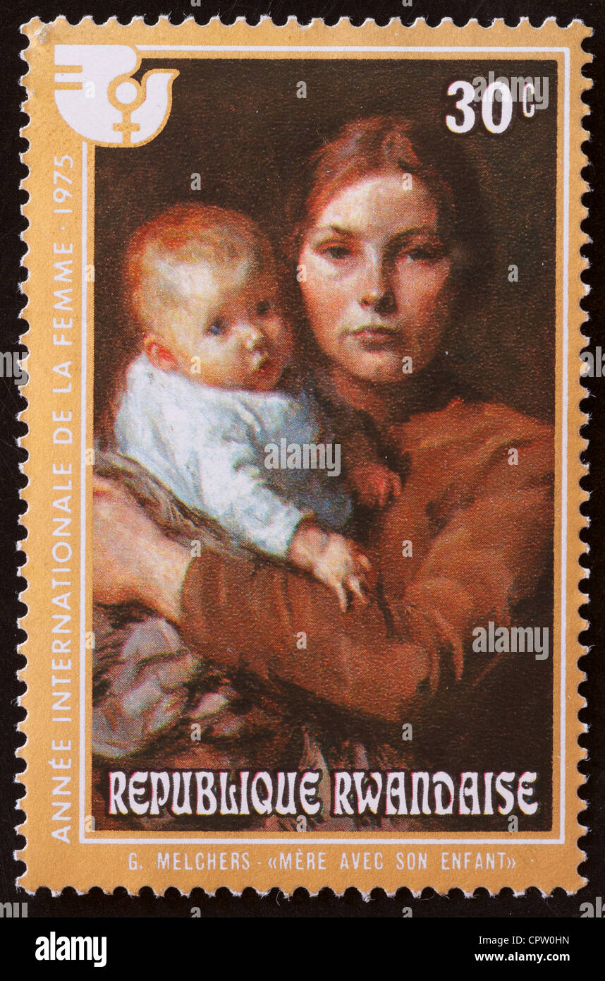 a set of rwanda stamps Stock Photo - Alamy