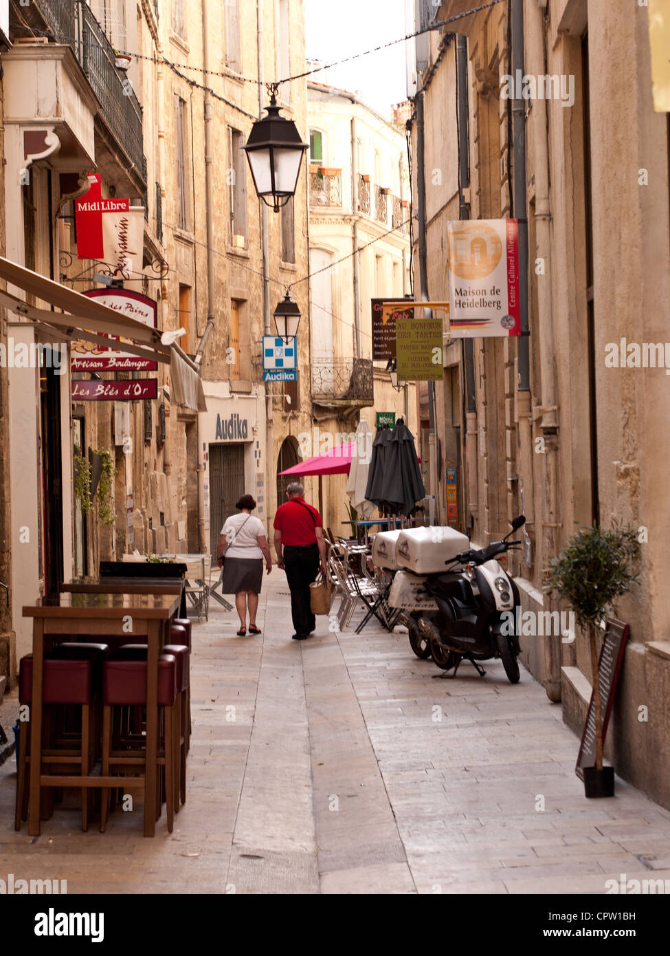 The historic city of Montpellier Languedoc-Roussillon region of France ...