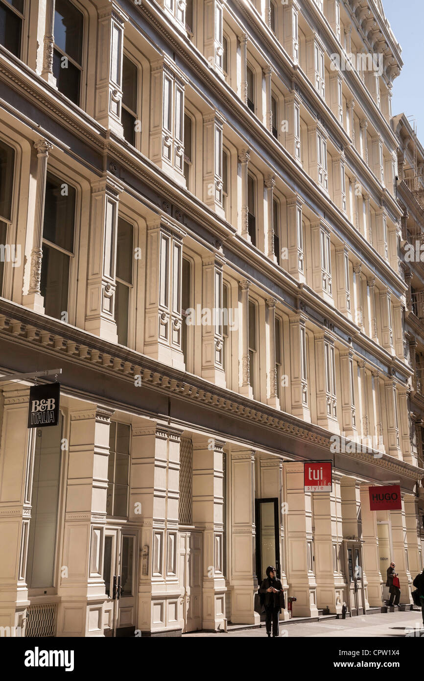 Building Facades, SoHo-Cast Iron Historic District, NYC Stock Photo - Alamy