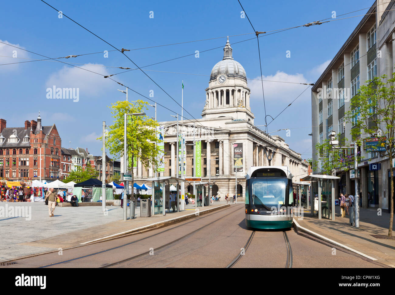 Nottingham tram system hi-res stock photography and images - Alamy