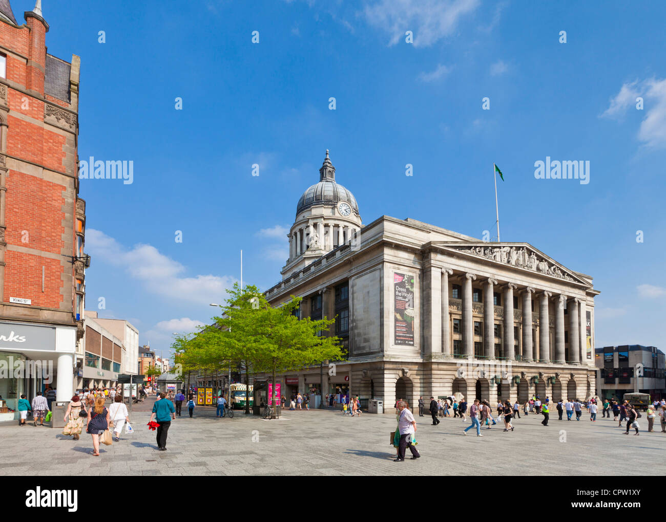 Council House in Old Market Square Nottingham Nottinghamshire England ...