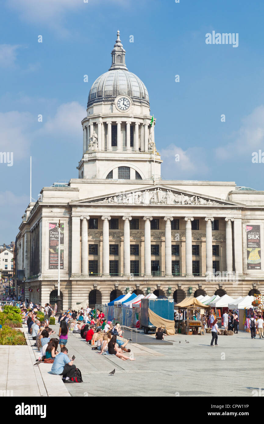 Council House in Old Market Square Nottingham Nottinghamshire England ...