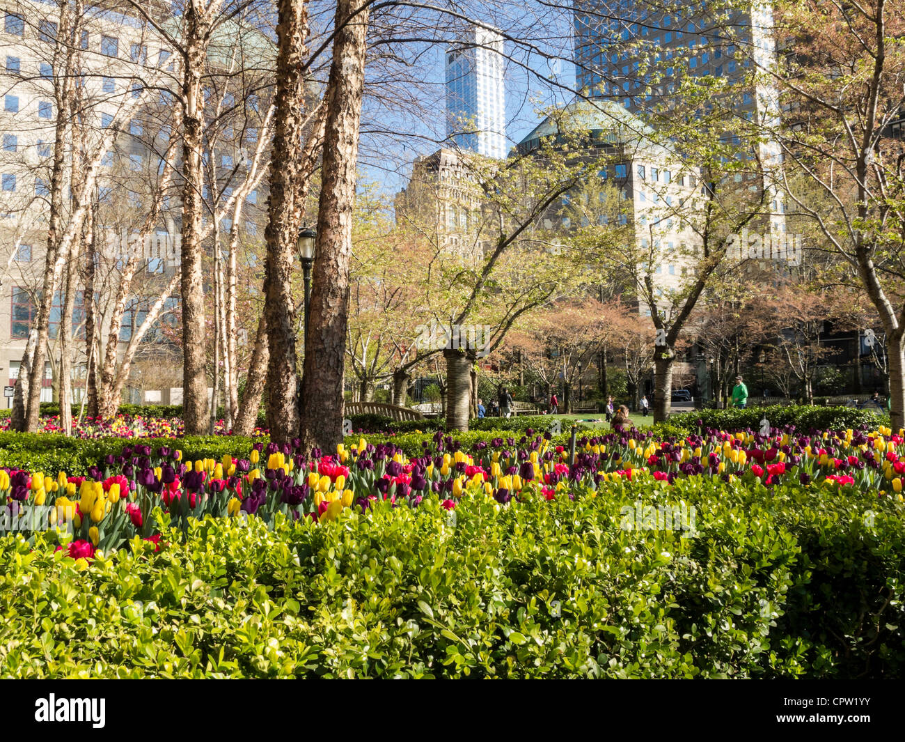 Springtime in Battery Park City, NYC Stock Photo - Alamy