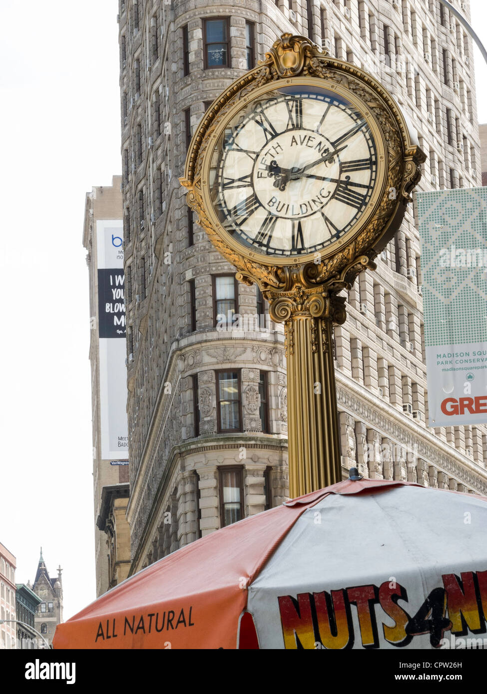 Sidewalk Clock, Fifth Avenue and Broadway, NYC Stock Photo - Alamy