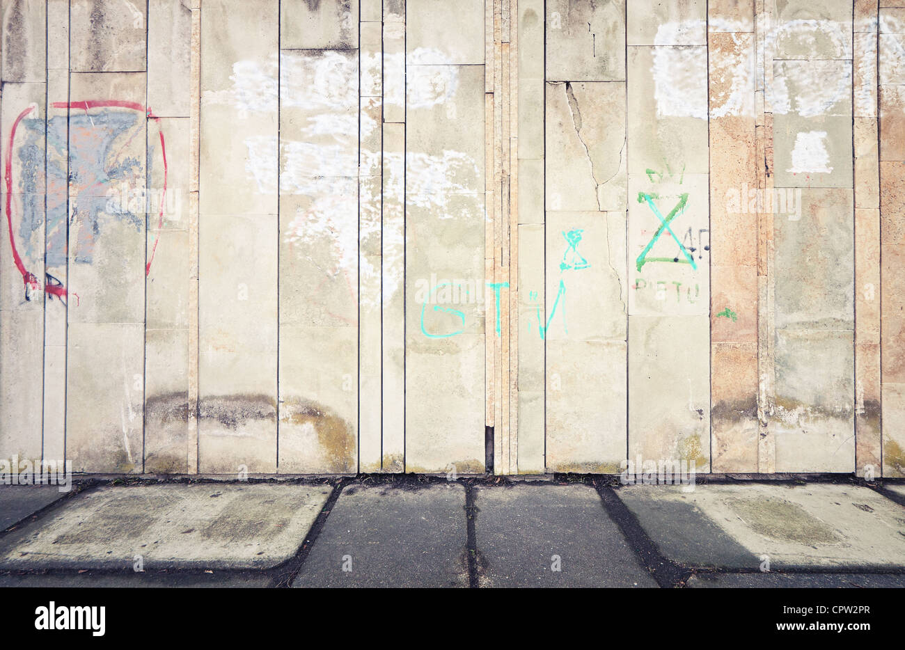 Aged street wall background, texture Stock Photo - Alamy