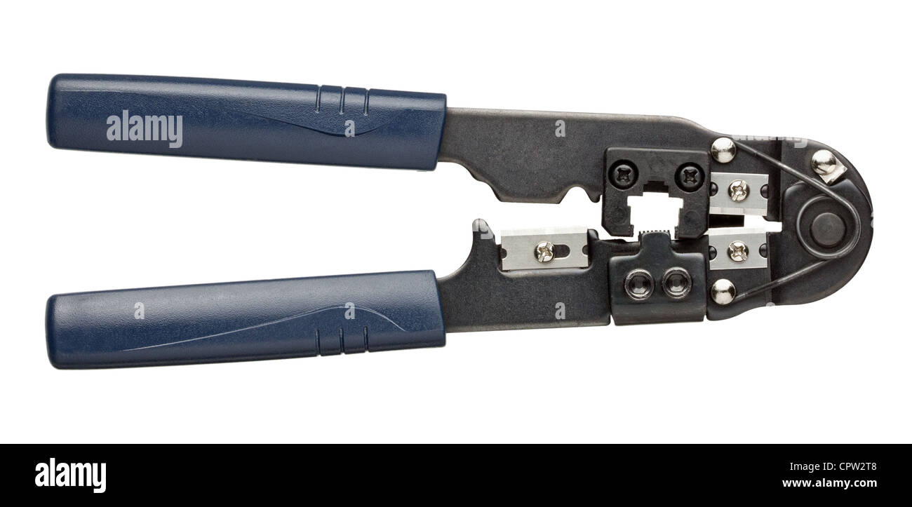 Metal press for network, telephone cables Stock Photo - Alamy