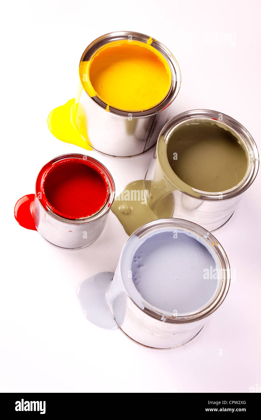 Spilled Paint Can High Resolution Stock Photography and Images - Alamy