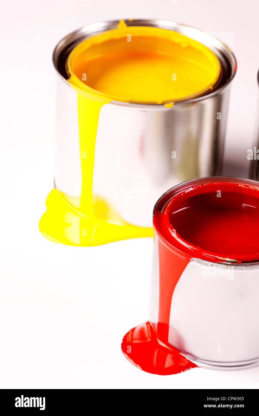 Spilled Paint Can High Resolution Stock Photography and Images - Alamy