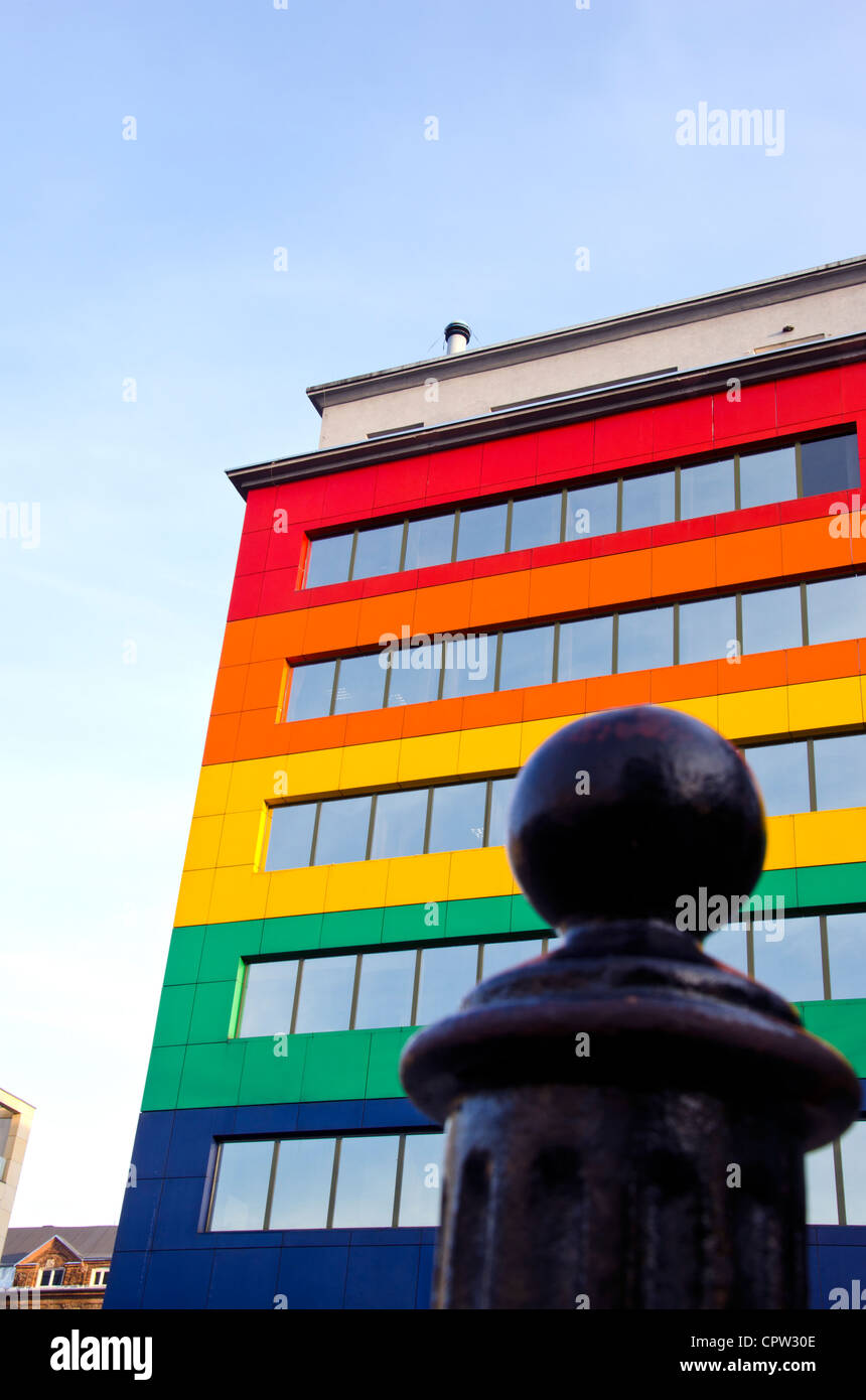 new architecture and colorful house in the city Stock Photo - Alamy