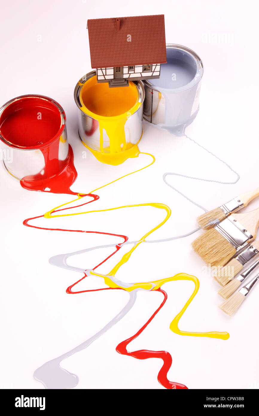 Spilled paint RM Stock Photo - Alamy