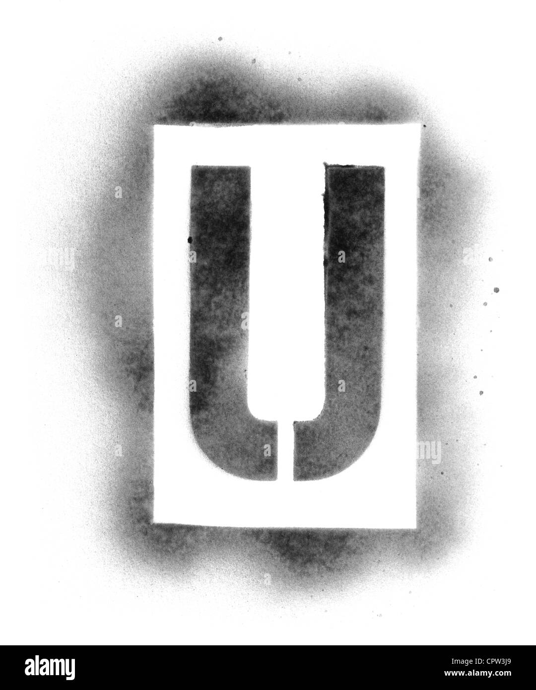 Alphabet letters spray paint abc Black and White Stock Photos & Images ...