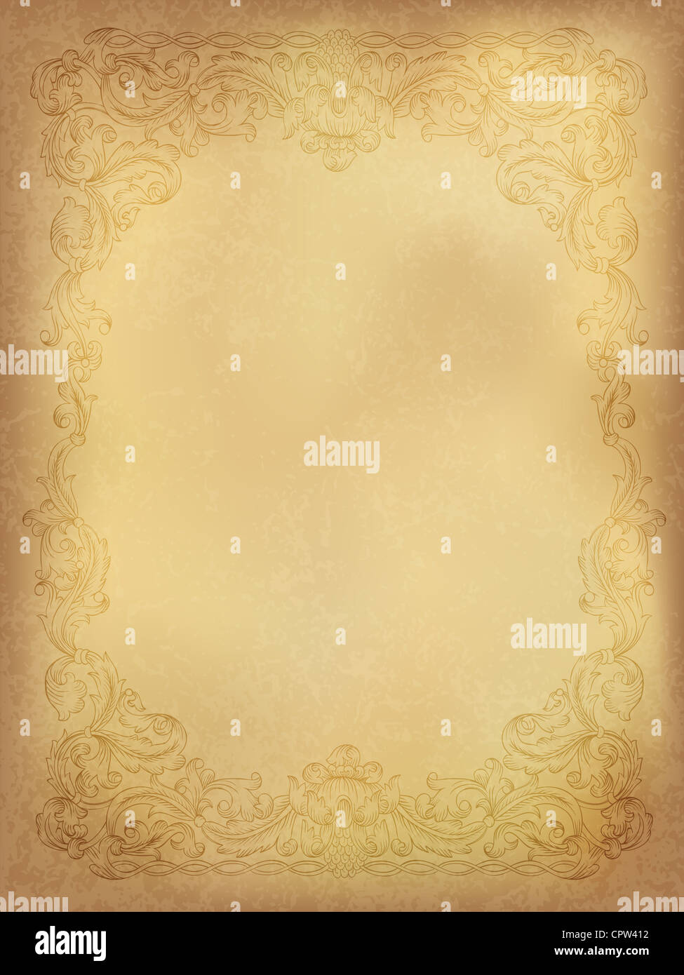 Vintage ornamental frame Stock Photo - Alamy