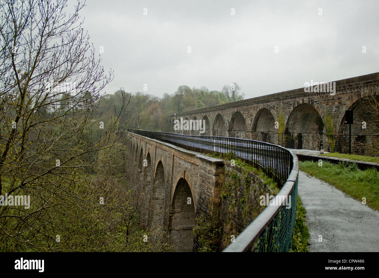 Chirk Viaduct and Aquaduct Shropshire UK Stock Photo - Alamy