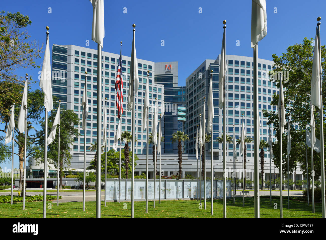 The Adobe Incorporated (ADBE) headquarters in Silicon Valley, San Jose ...