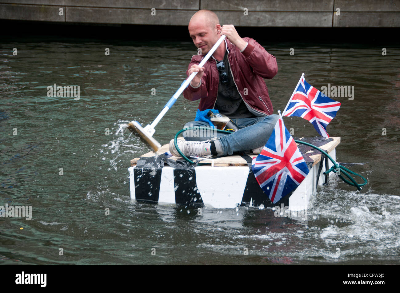 Home made raft hi-res stock photography and images - Alamy