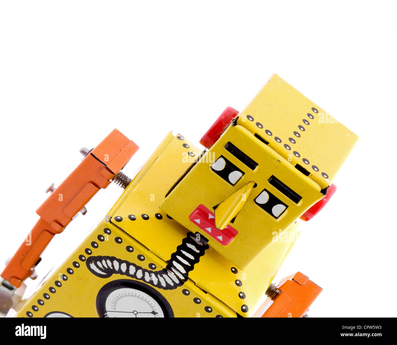 old yellow robot toy Stock Photo - Alamy