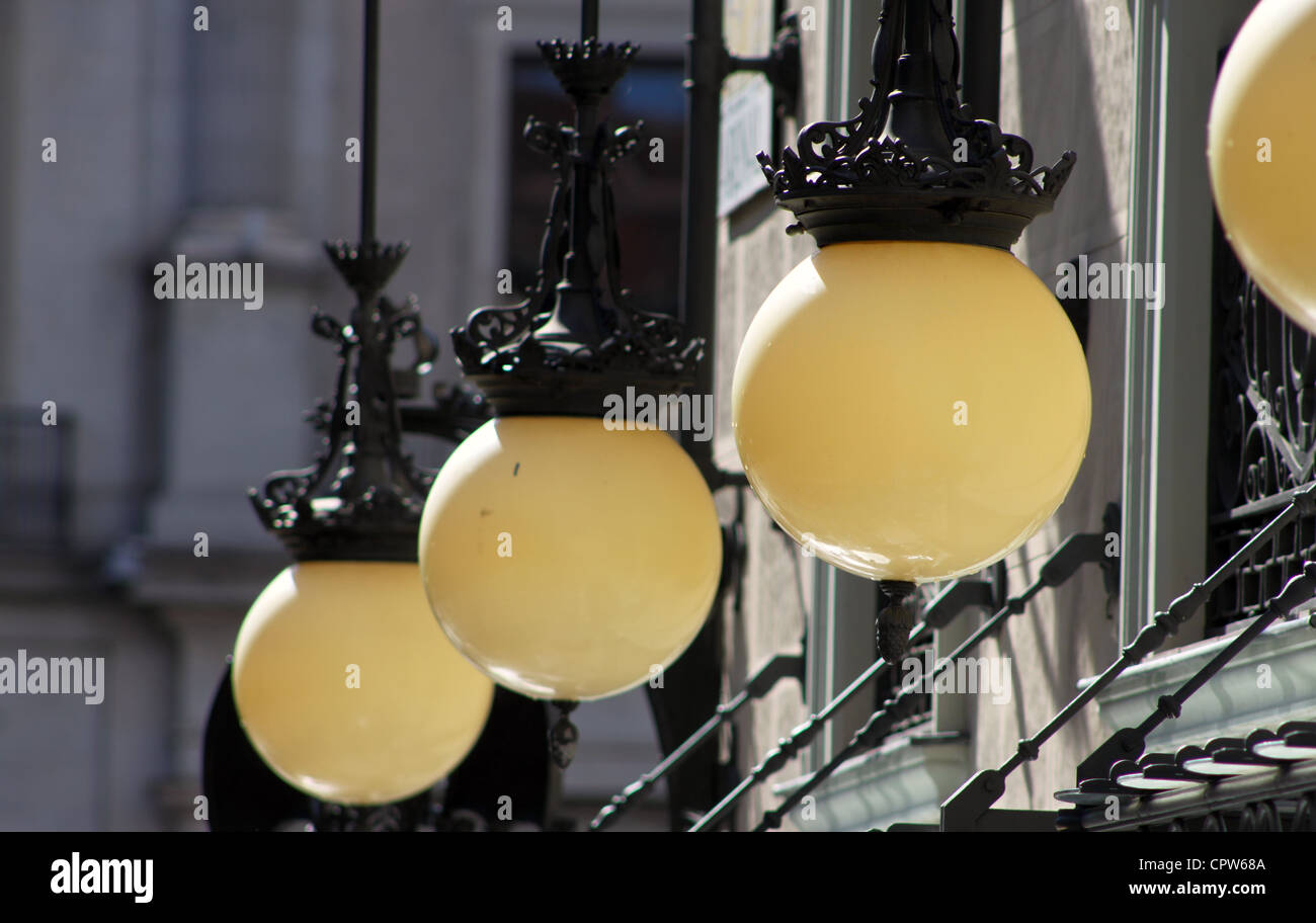 Old Street Lamp Wall Fixed High Resolution Stock Photography and Images ...