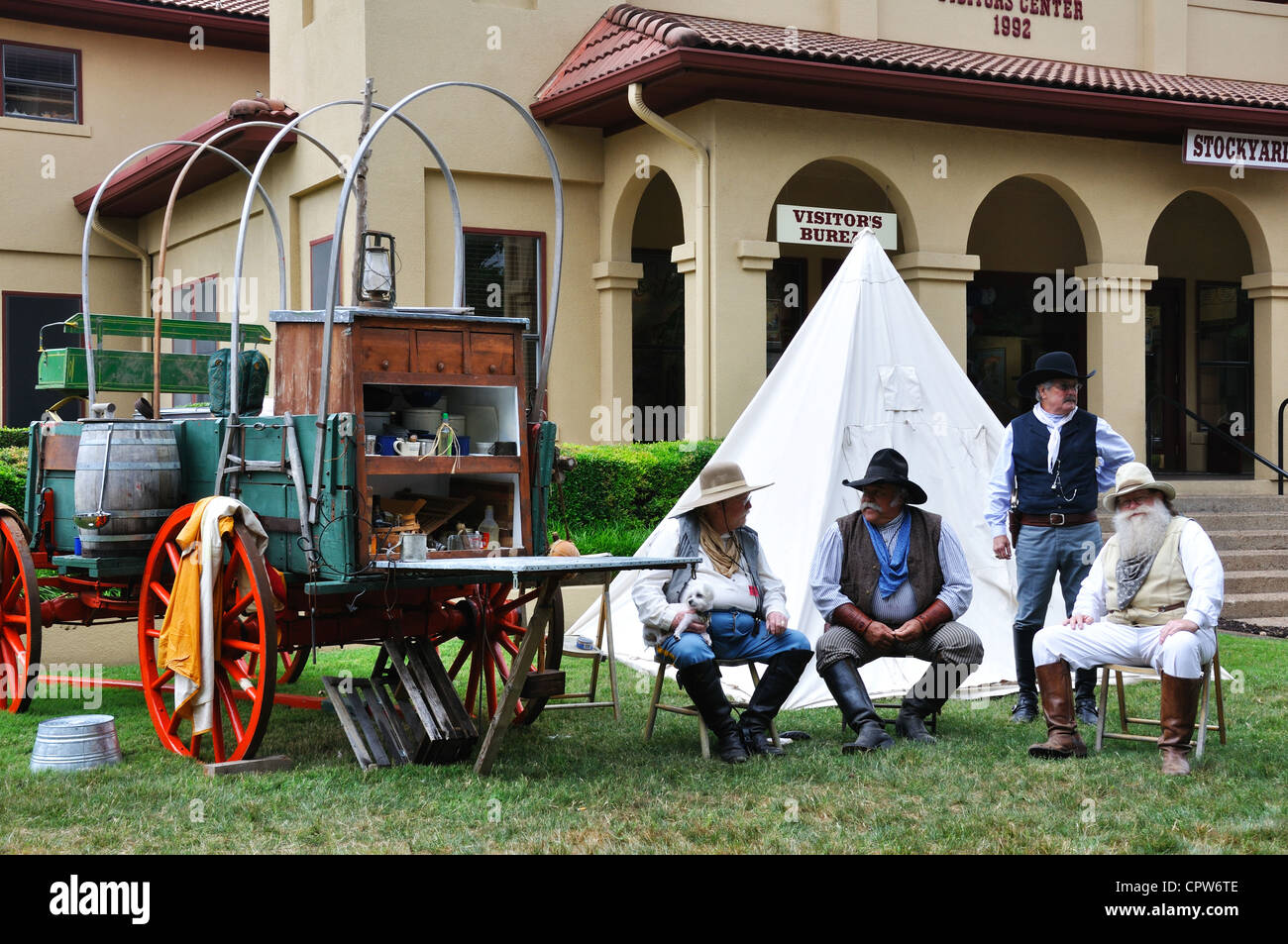 Old West Cowboy Reenactment Frontier Stock Photos & Old West Cowboy ...