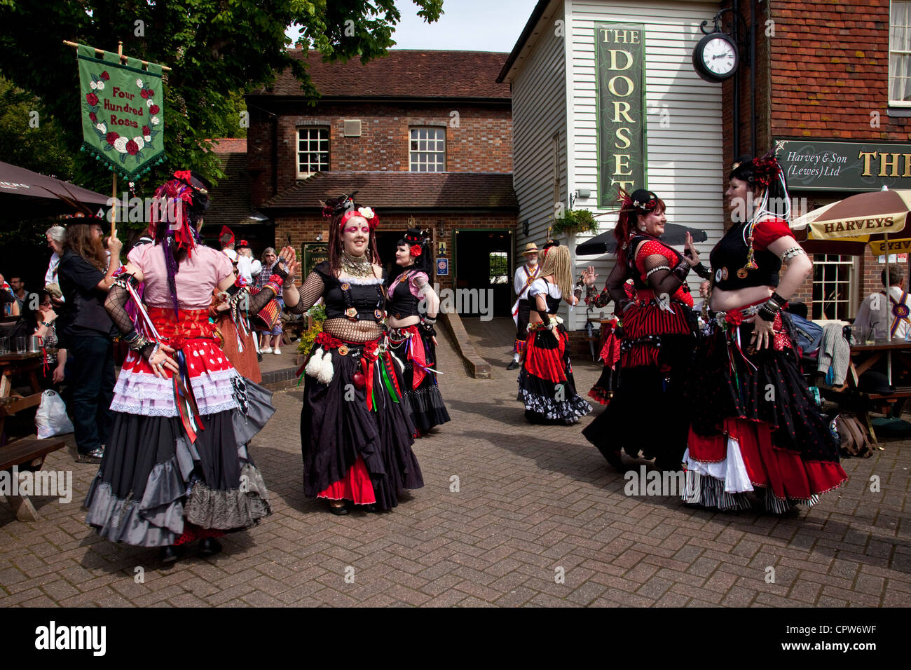 'Four Hundred Roses' Dance Group from Yorkshire Perform Outside The ...