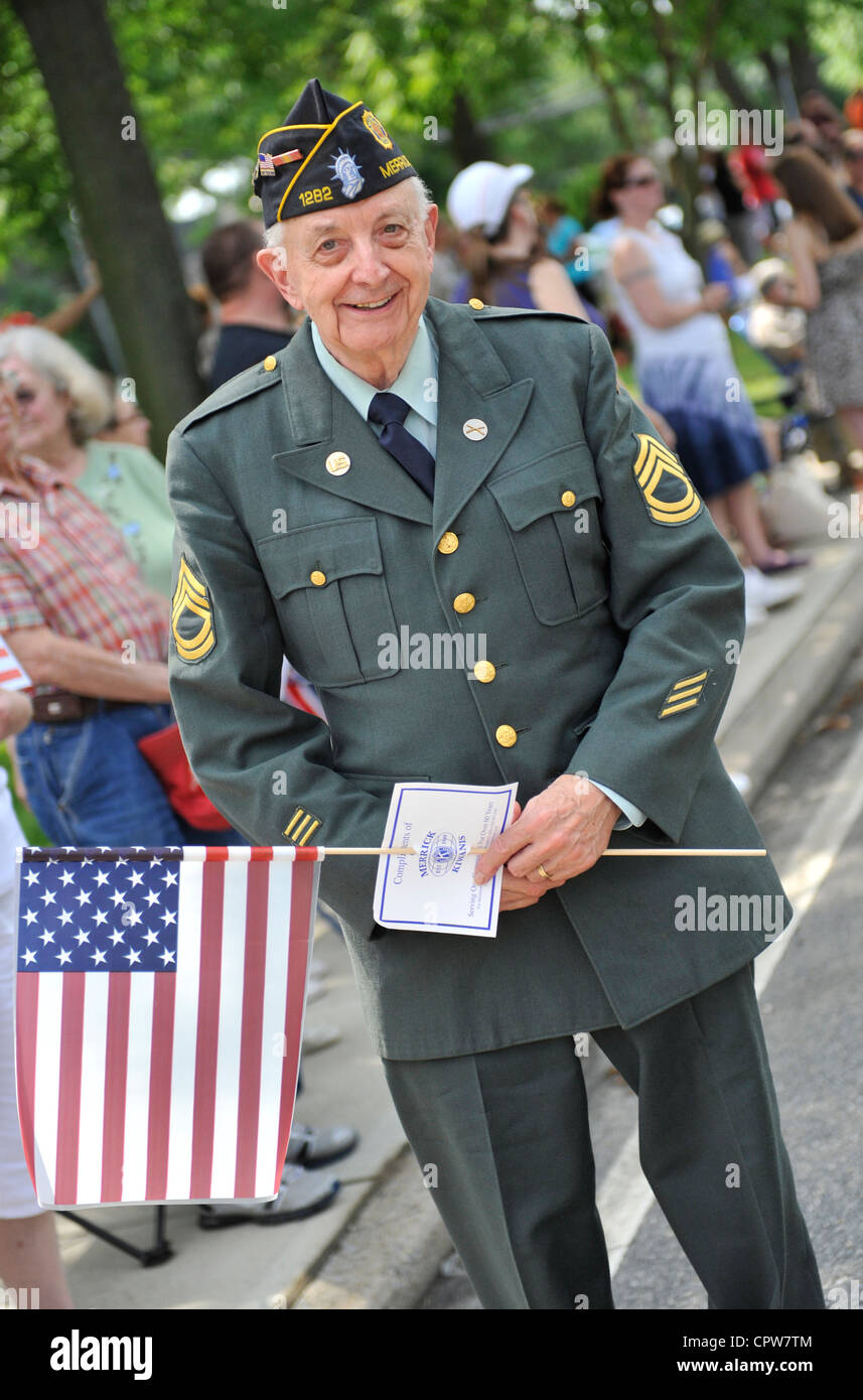 American Legionnaire in Merrick Memorial Day Parade on May 28, 2012, on ...